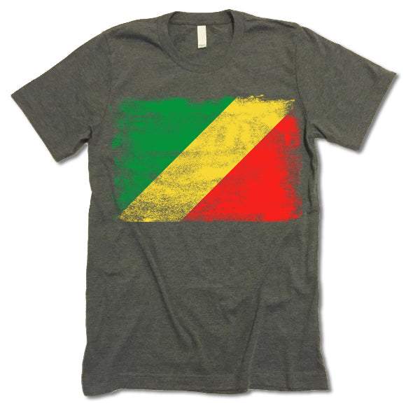 Congo-Brazzaville Flag T-shirt - Gifted Shirts