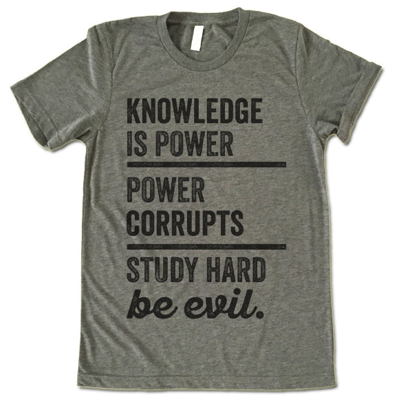 study because knowledge is power