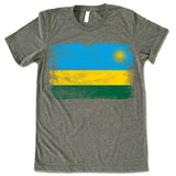 Rwanda Flag T-shirt - Gifted Shirts