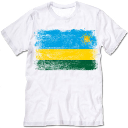 Rwanda Flag T-shirt - Gifted Shirts