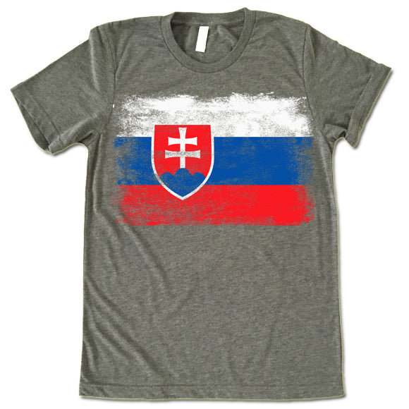 Slovakia Flag T-shirt - Gifted Shirts