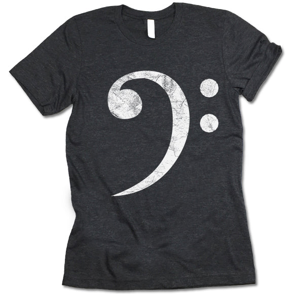 Music Sign Bass Clef T Shirt - Gifted Shirts