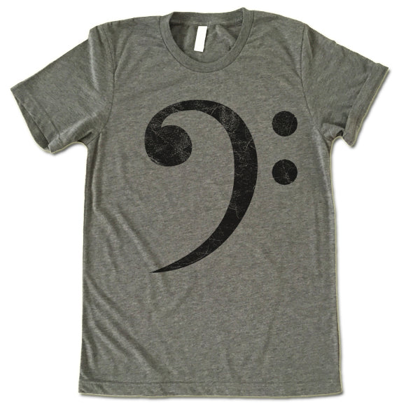 Music Sign Bass Clef T Shirt - Gifted Shirts